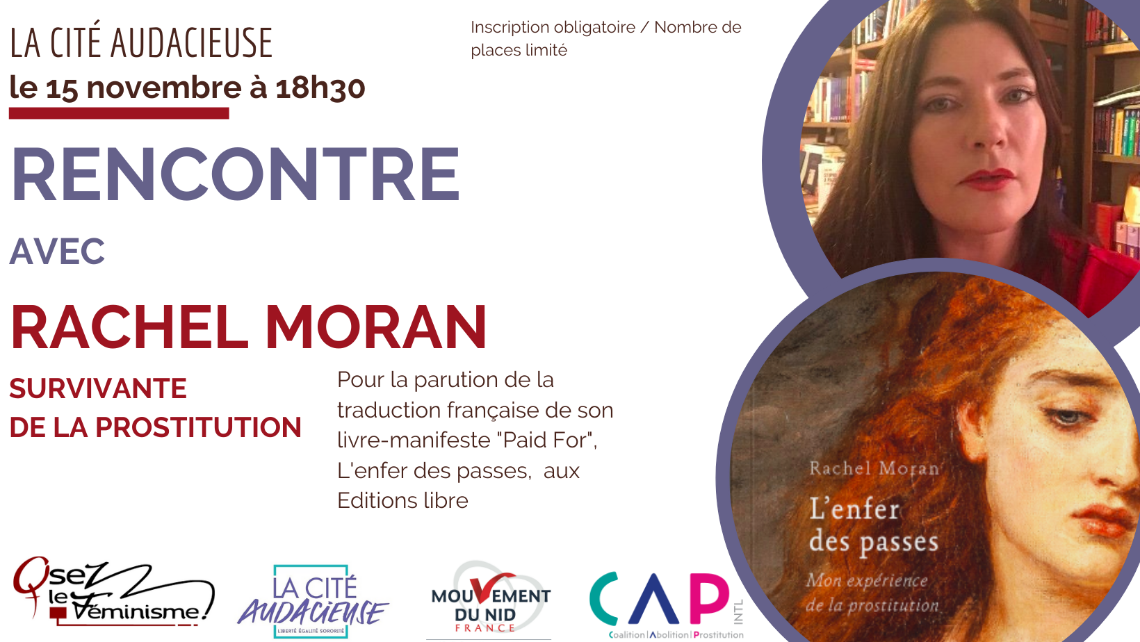 Rachel Moran en tournée en France pour "L'Enfer des passes" - Mouvement ...